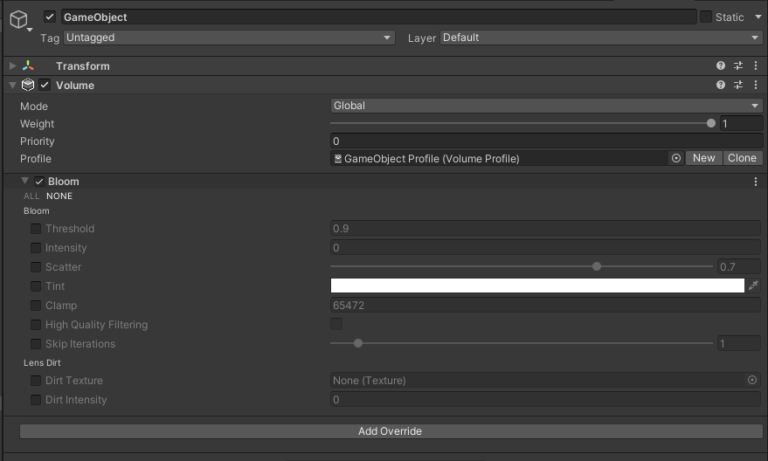 【Unity】URP（HDRP）でVolumeを初めてみよう | TopDown Engineを極める