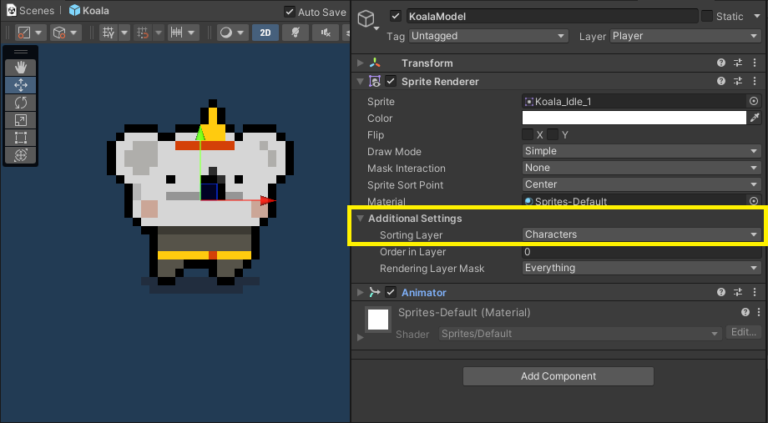 【Unity】2D キャラクターの表示描画順を制御する | TopDown Engineを極める