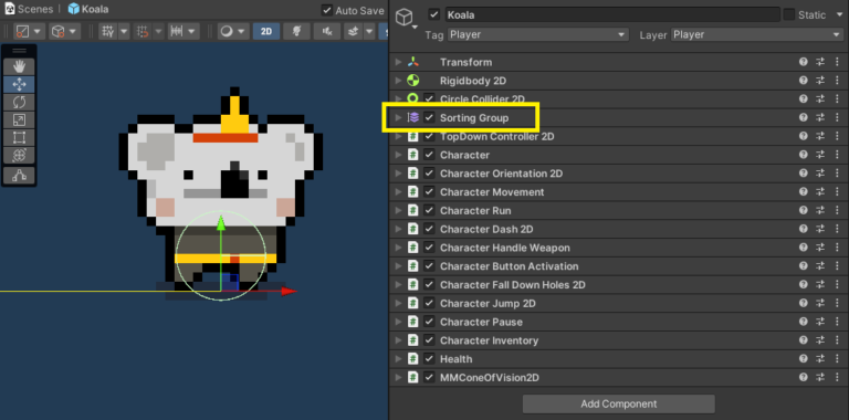 【Unity】2D キャラクターの表示描画順を制御する | TopDown Engineを極める